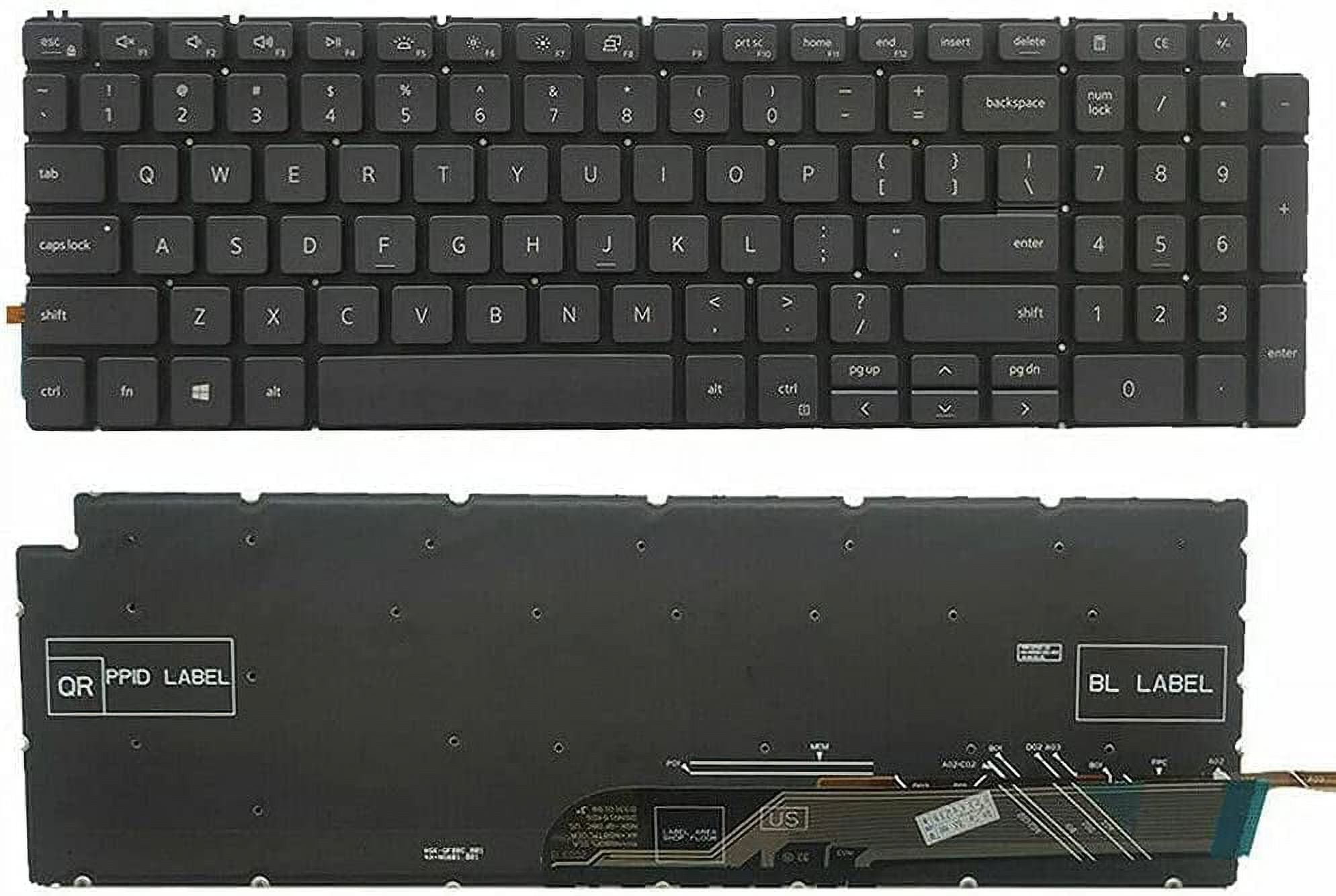 New US Black English Backlit Laptop Keyboard (Without palmrest) for ...