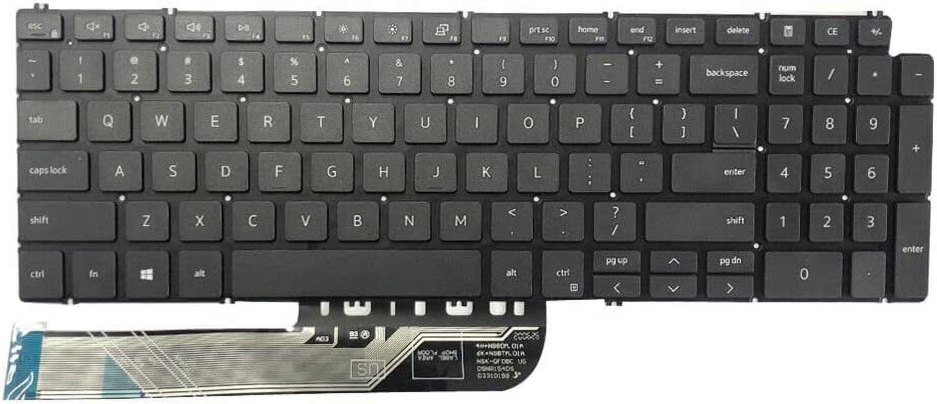 New US Black English Backlit Laptop Keyboard (Without palmrest) for ...