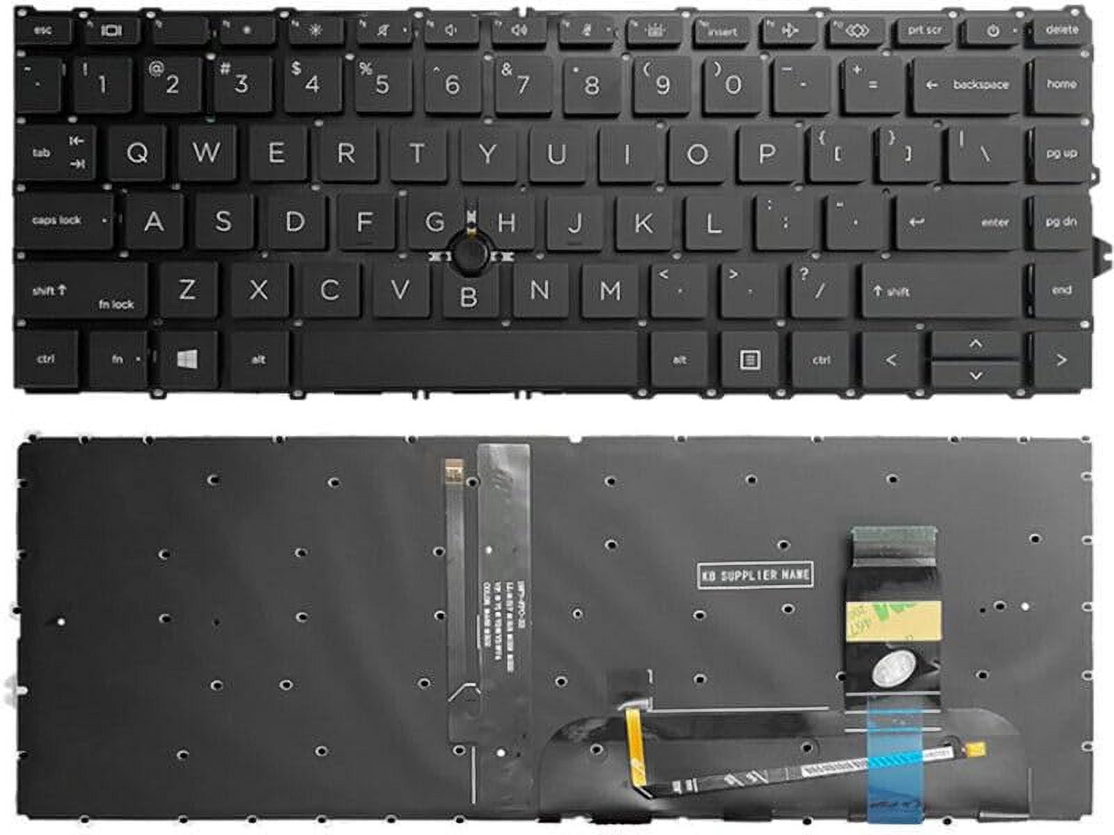 New US Black English Backlit Laptop Keyboard (Without palmrest) for HP ...