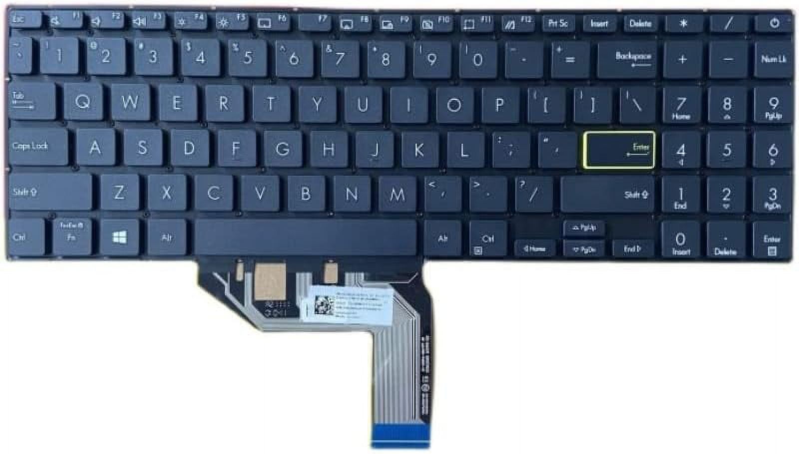 New US Black English Laptop Keyboard (Without palmrest) for ASUS M513 ...