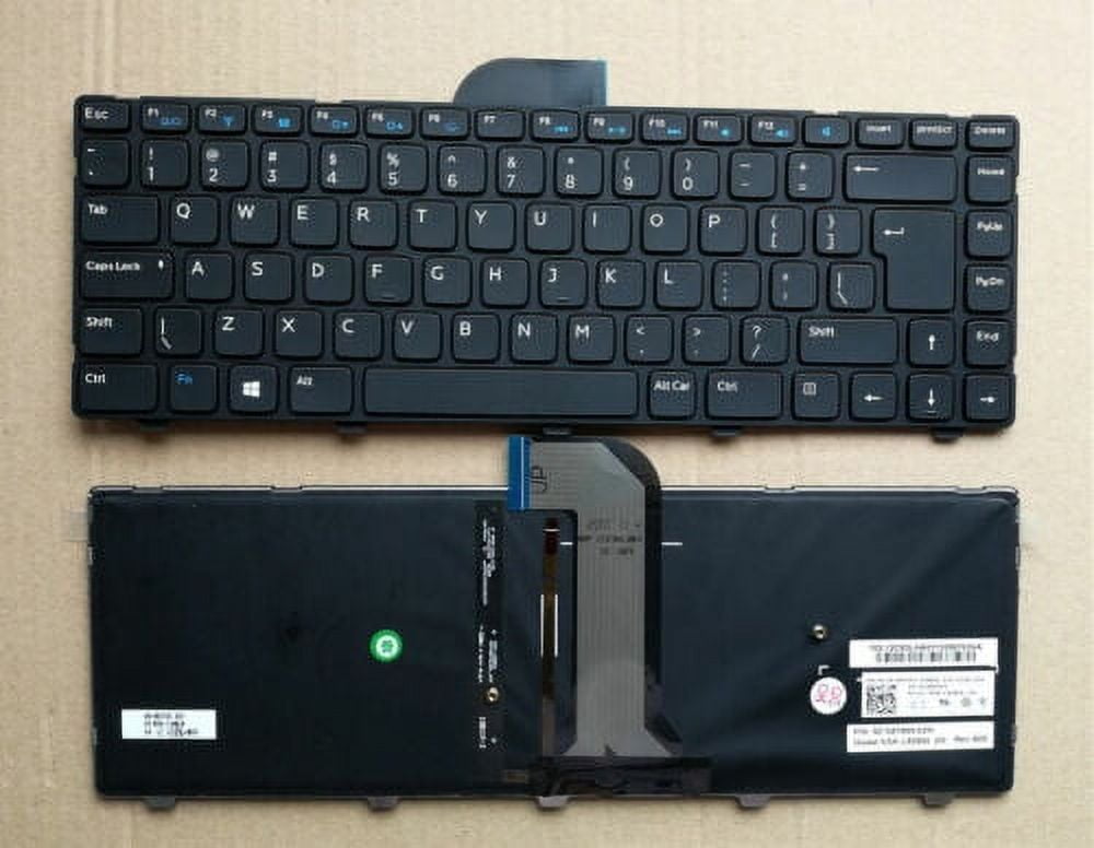 New US Black Laptop Backlit Keyboard Replacement for Dell Inspiron 14-3421 14R-5421 15Z-5523 ...