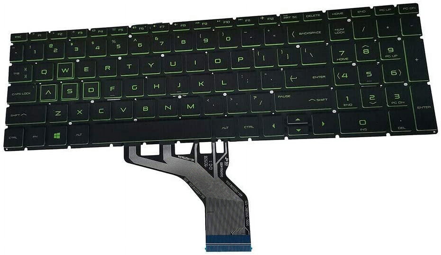 New US Green English Backlit Laptop Keyboard (Without palmrest ...