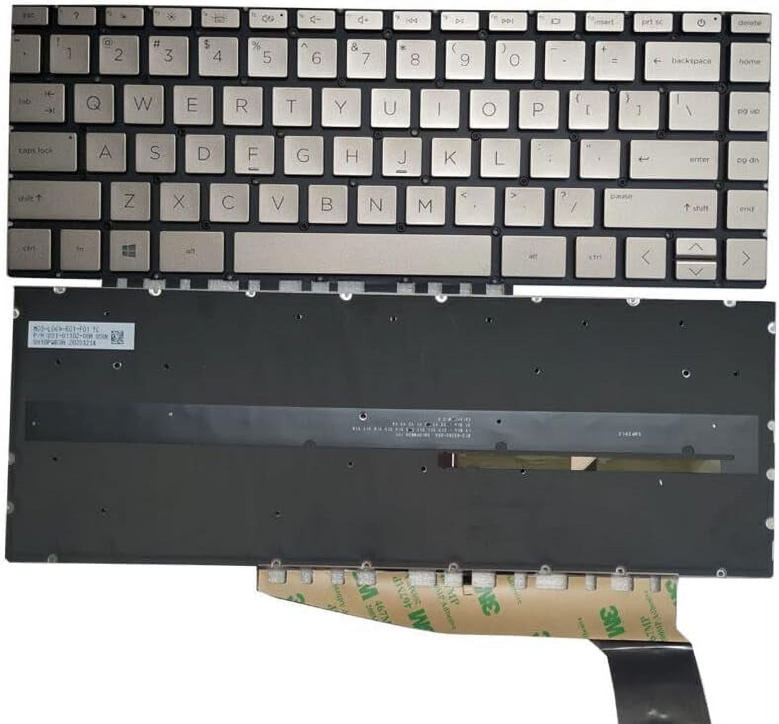 New US Silver Backlit Backlight Keyboard (Without palmrest) for HP ...