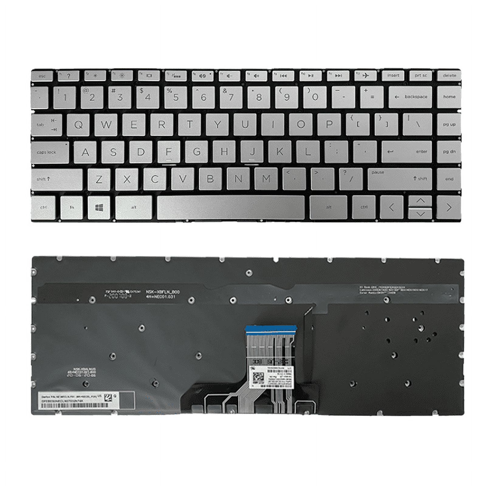 New US Silver English Backlit Laptop Keyboard (Without palmrest) for HP Envy 13-AQ 13T-AQ000 13 ...