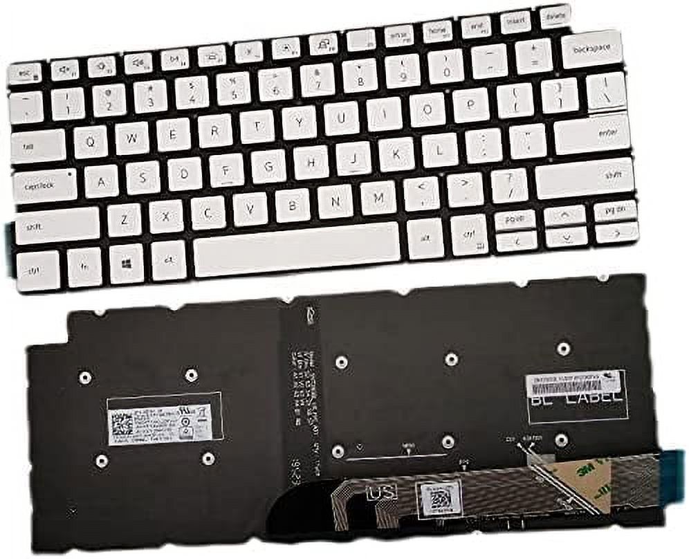 New US Silver English Backlit Laptop Keyboard (Without palmrest) for ...
