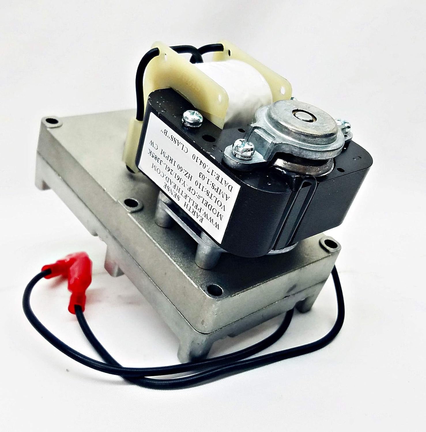 (New) US Stove 5660 Ashley Bay Auger Motor, 1 RPM CLOCKWISE with Hole ...