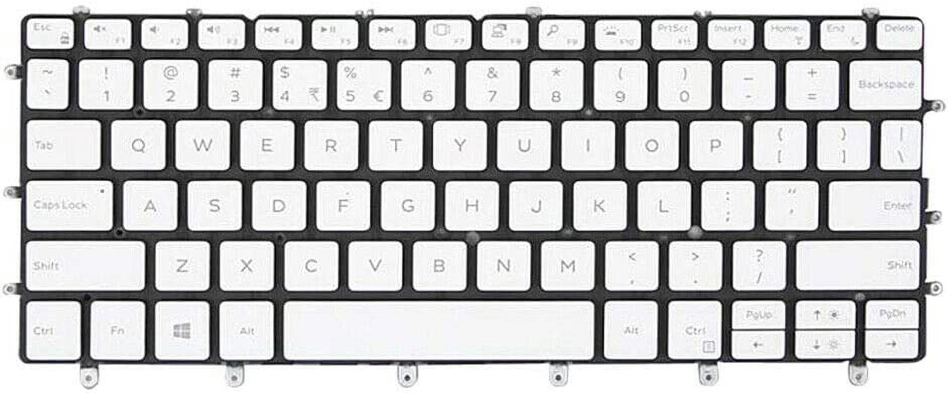 New US White English Backlit Laptop Keyboard (Without palmrest ...