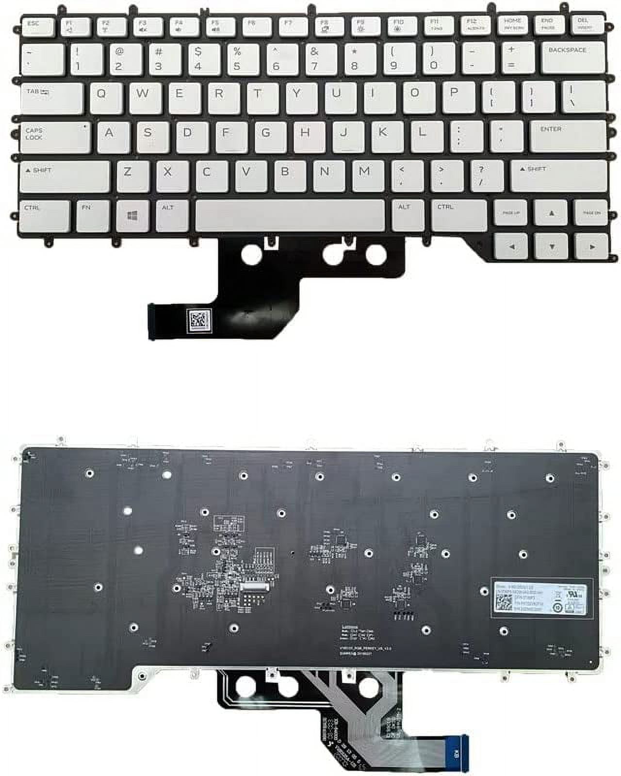 New US White English Backlit Laptop Keyboard (Without palmrest) for ...