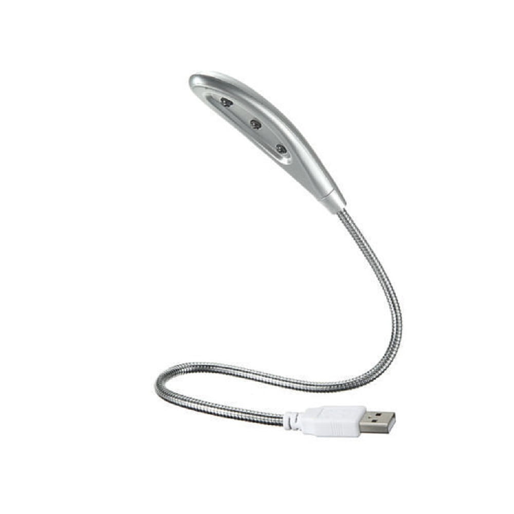 New USB 3 LED Mini Light Lamp Snake Metal Flexible for PC Notebook ...