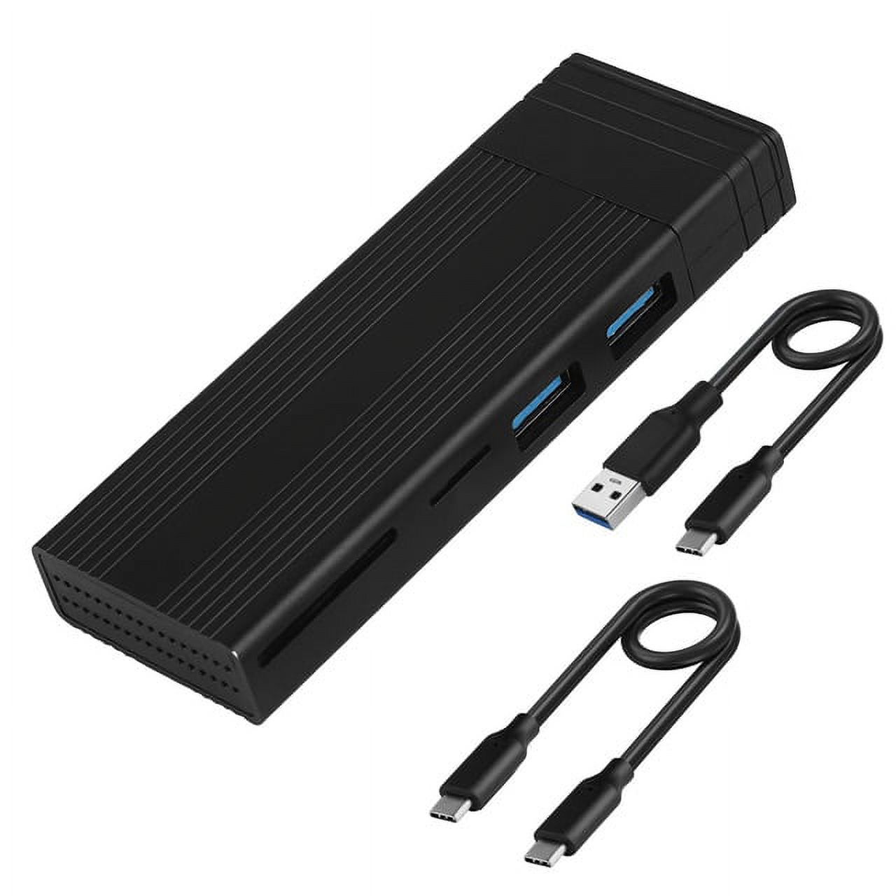 New USB C Hub M.2 NVMe NGFF SSD Enclosure,NVMe Case Box SD TF Card ...