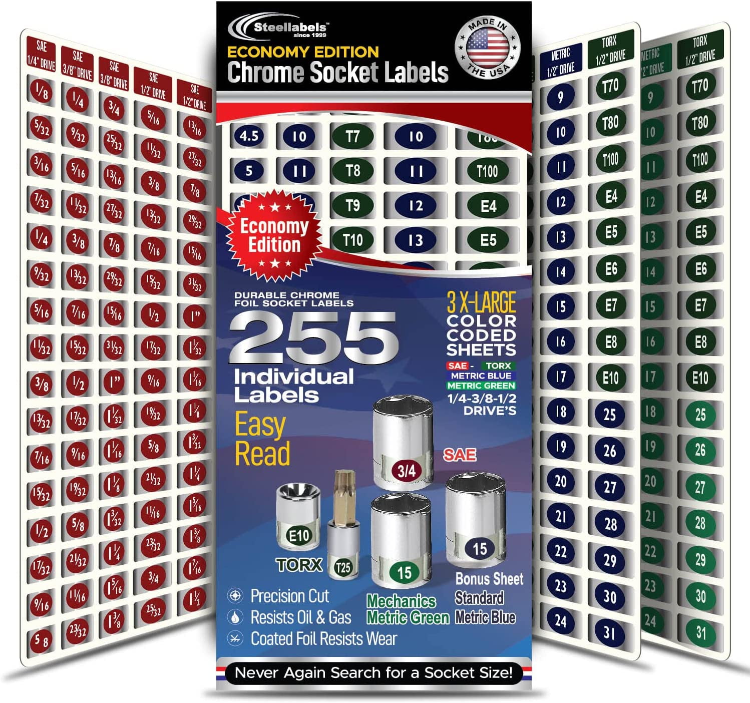 New! Ultimate Economy Adhesive Socket Labels - Walmart.com