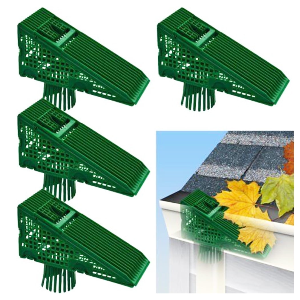 New Unbrand EZ Clean Downspout Wedge, Gutter Water Drain Guard, Set of ...