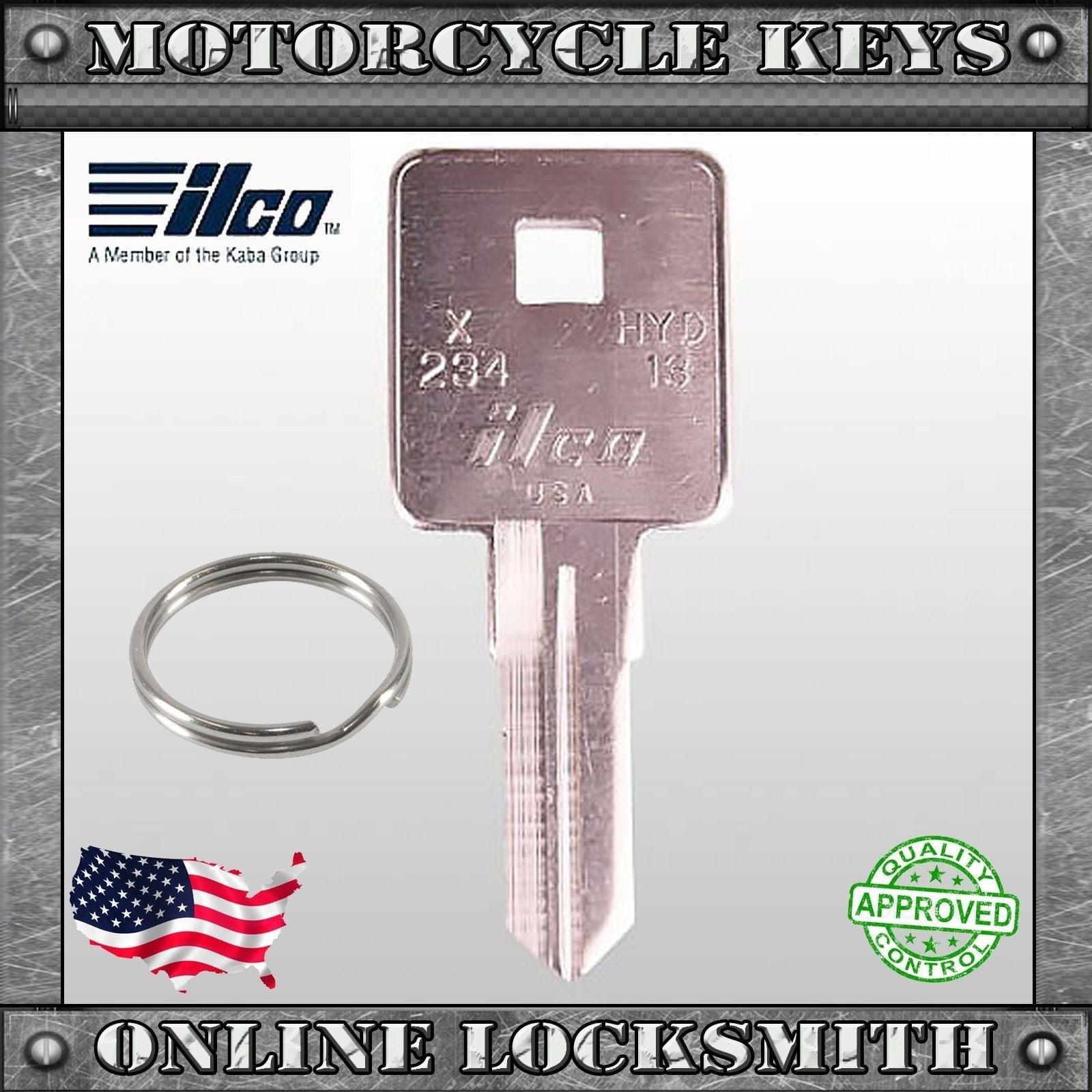 New Uncut Key For Harley-Davidson Sportster Models 1994+ Keyway X234 ...