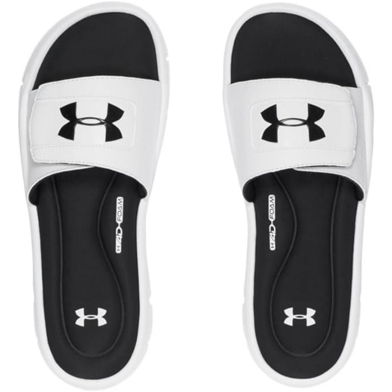 Under armour slides white store