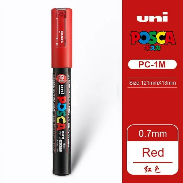 New Uni Posca Paint Marker Pen,39/44/36 Full Colors PC 5M/3M/1M Acrylic ...