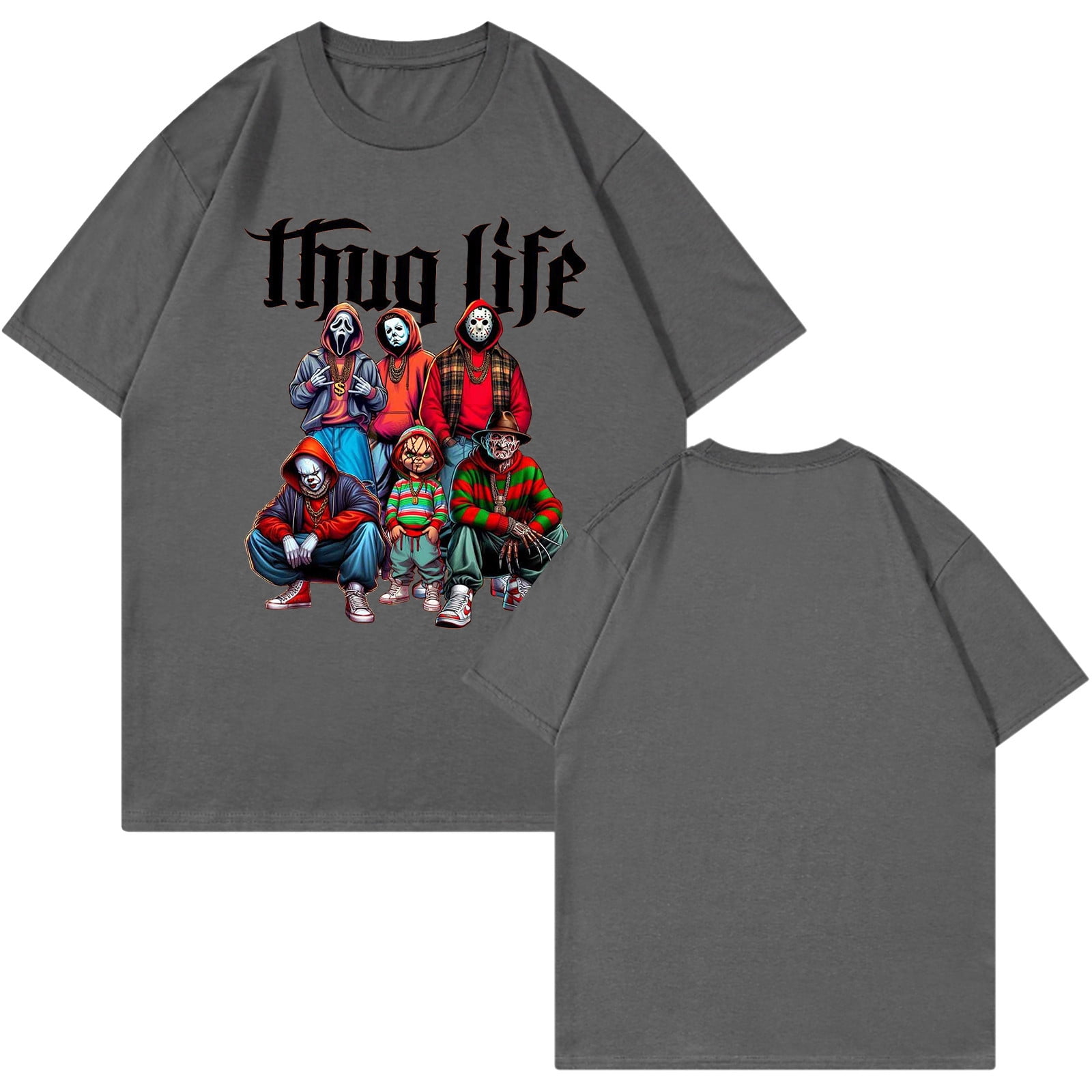 New Unisex Thug Life Halloween Shirt - Gangster Killer Michael Myers ...
