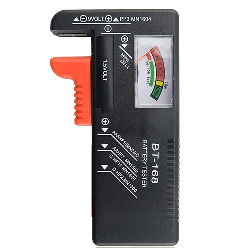 Tomshine Household Battery Tester, AA AAA 9V C D Voltage Load Checker ...