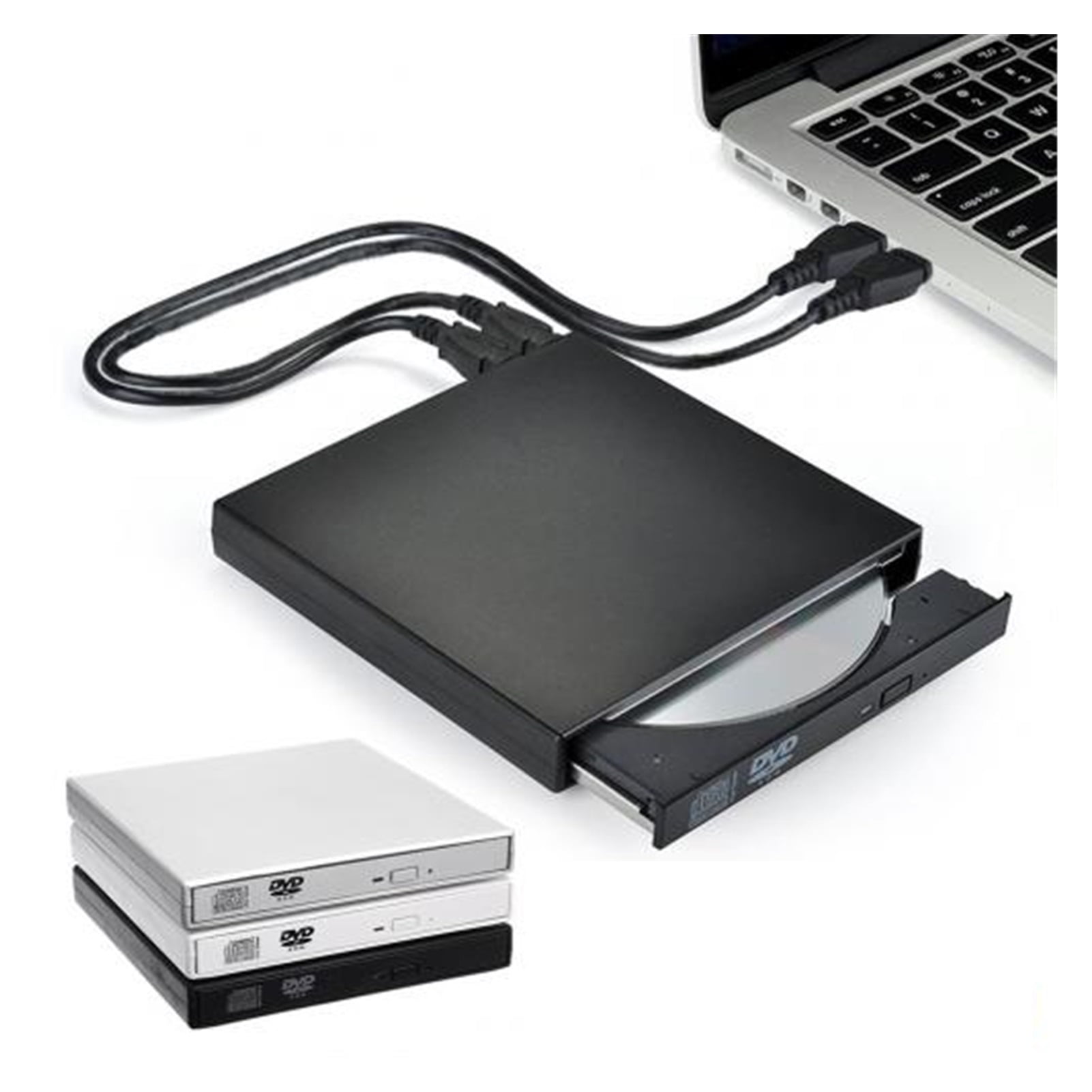 New Universal External USB DVD Optical Drive 24X CD Recorder Player for ...