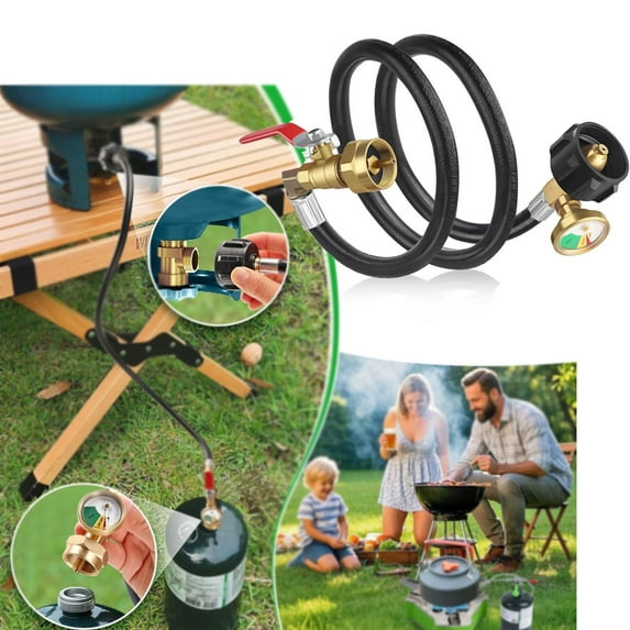 New Updated 36" Propane Refill Adapter Hose - ON-Off Control Valve ...