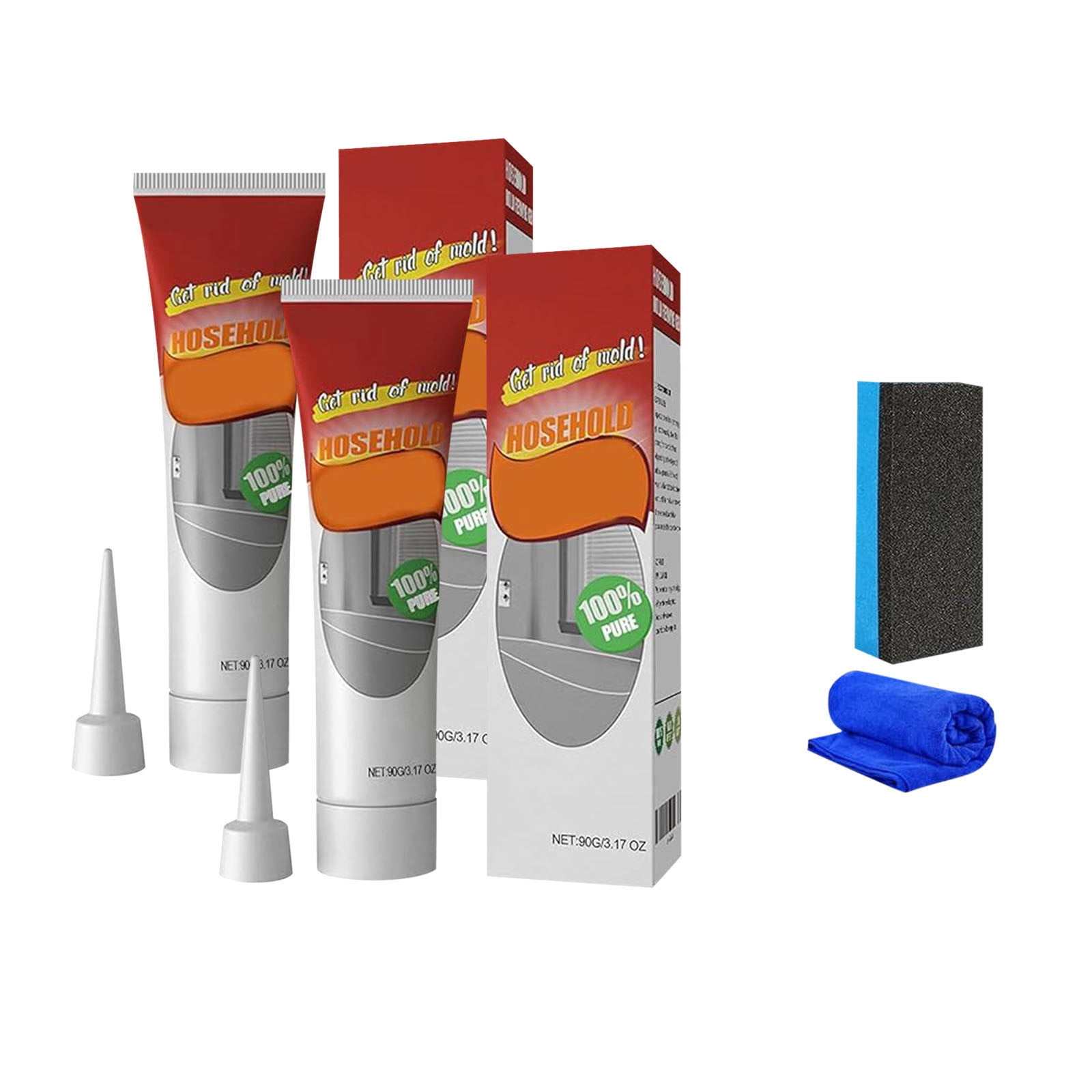 New Upgrade 2Pc Remover Gel 90G+ Sponge Wipe + Rag, Highlys Effective ...