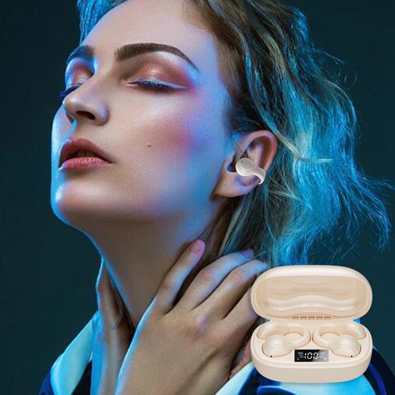 New Upgrade A20 Earbuds Mini True Wireless Headphones 5.3 Clip On Air ...