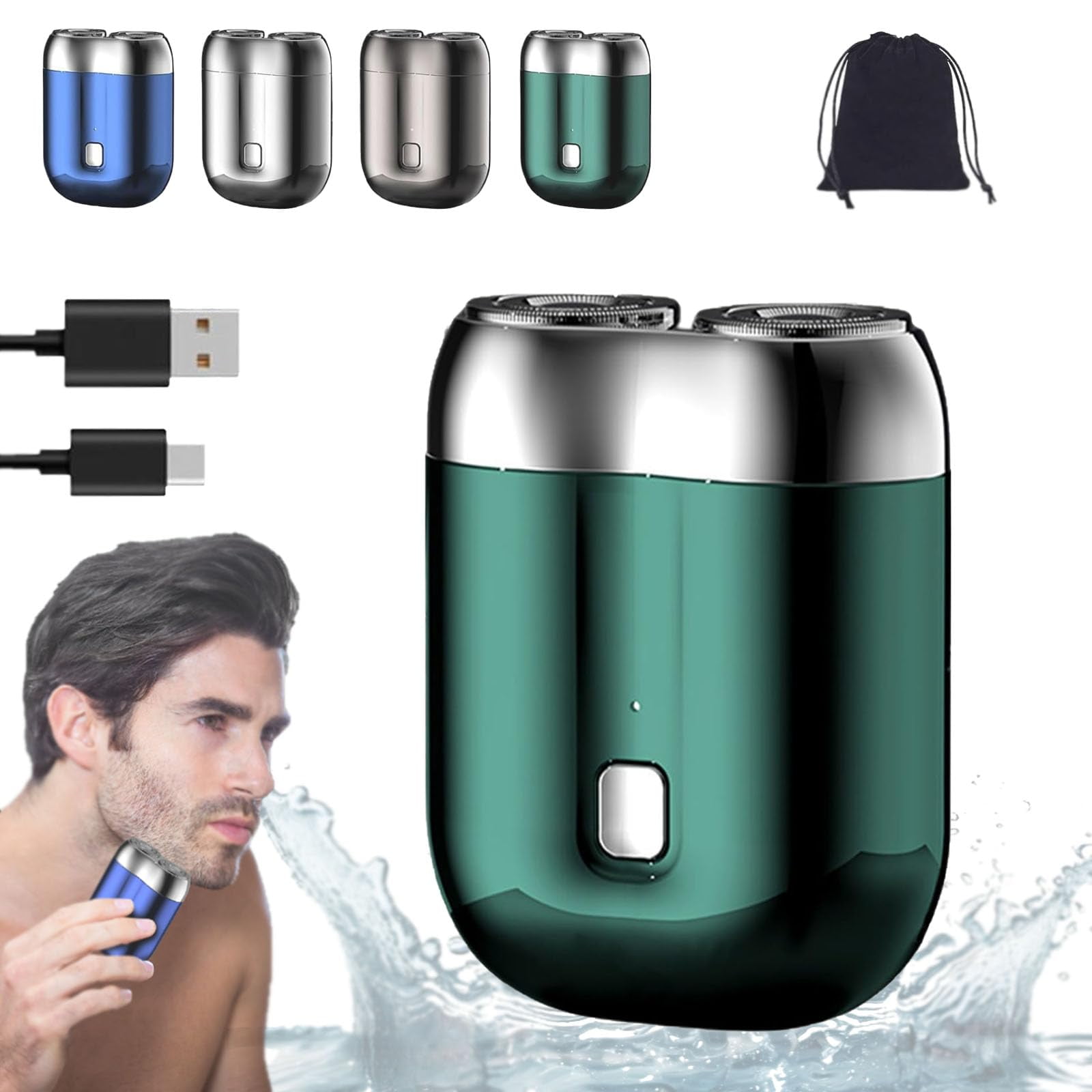 New Upgrade Pocket Shaver USB Mini Shavers for Men, Rechargeable ...