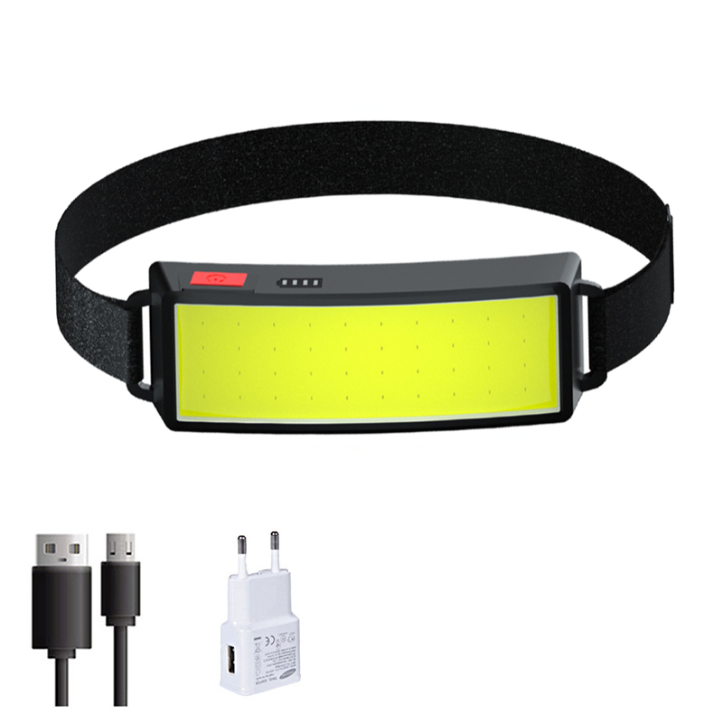 New Upgrade Portable LED Head Lamp Built-in 1200mah Battery COB ...