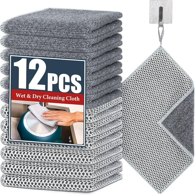 New Upgrade Steel Wire Dishcloth,Triple-Layer Steel Wire Cleaning Cloth ...