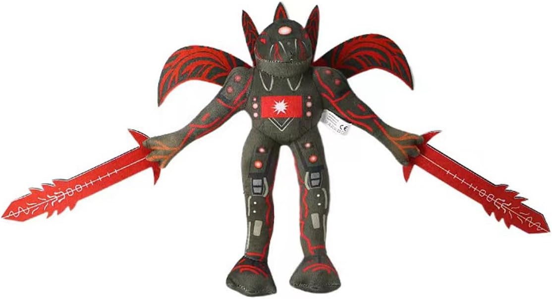 MEETOO Soft Stuffed Animals and Plush Toys, Cotton Plush Black Red ...
