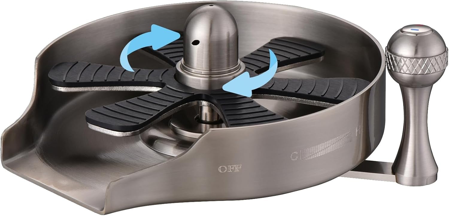 New Upgraded Hot and Cold Glass Rinser with Temperature Adjustment ...