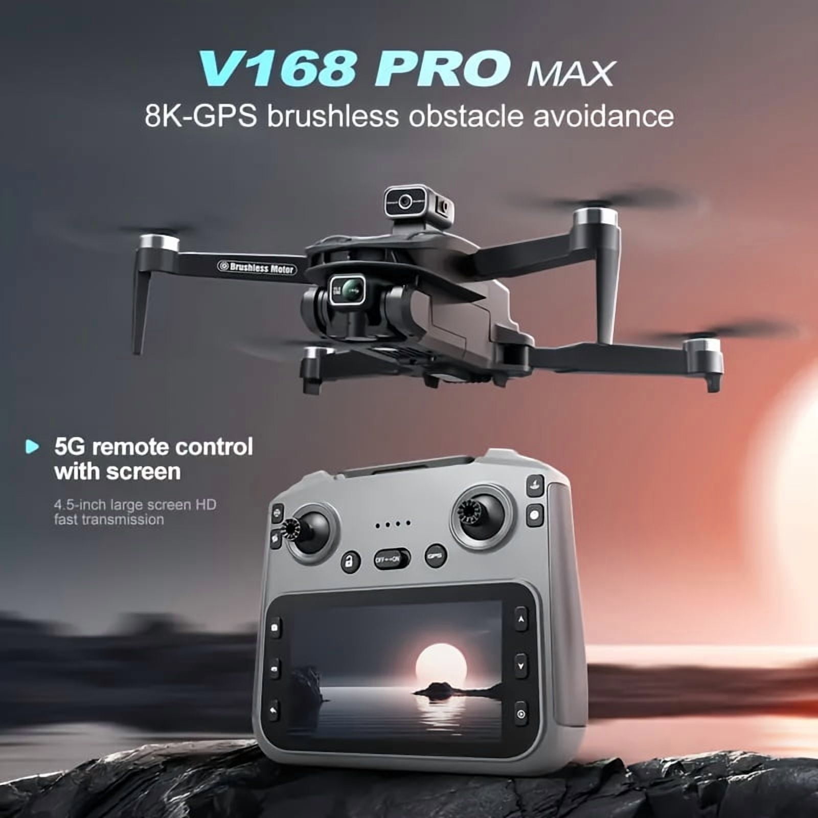 New Upgraded V168 Pro Max Drone, Equipped with Front 8K HD PTZ Camera ...