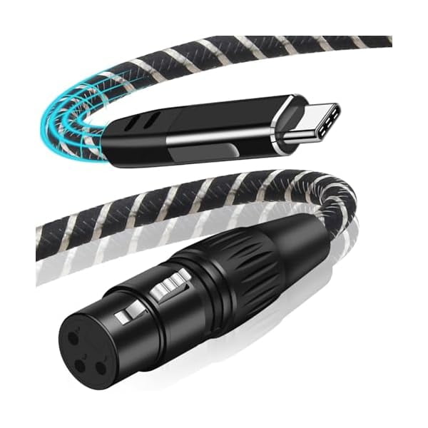 New Upgraded XLR Female to USB C Cable, USB Type C to XLR Recording ...
