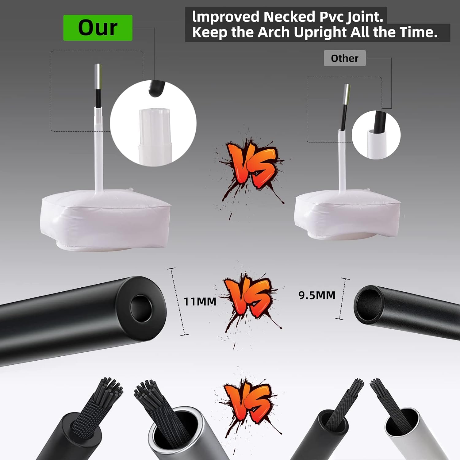 New Upgrades Balloon Arch Kit,9Ft Height&10Ft Width Adjustable Balloon ...