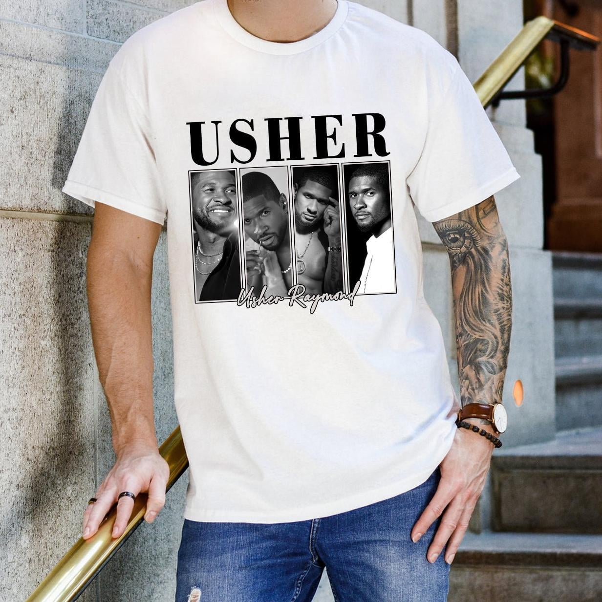 New Usher And Tee Usher Concert 2024, Usher Raymond Design, Past Shirt ...