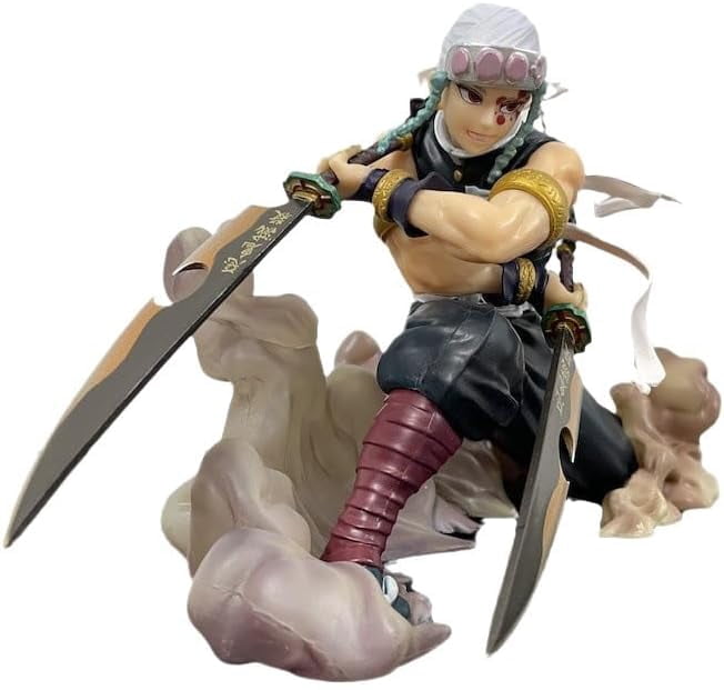 New Uzui Tengen Figure Fighting Holding Knives Uzui Tengen Anime ...