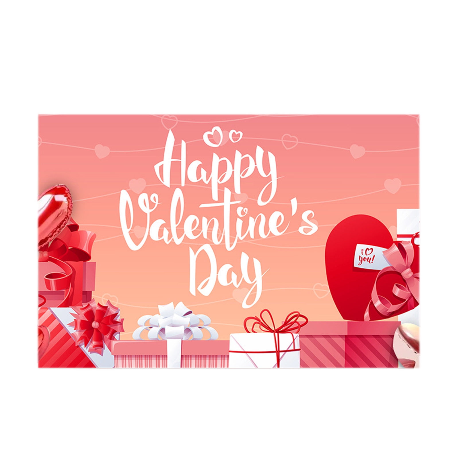 New Valentine Day Decoration Hanging Cloth Party Holiday Photo Background Cloth Proposal ...