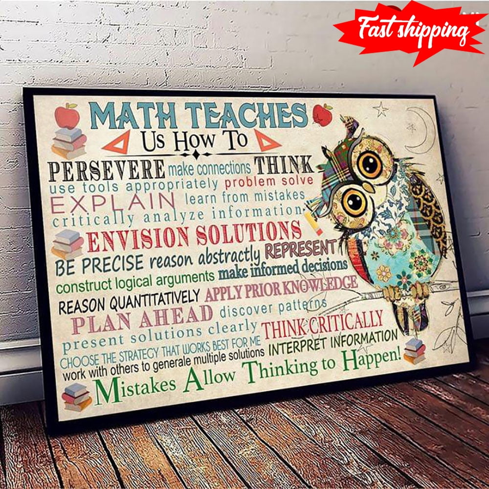 New Version Owl Math Teaches Us How To Persevere Make Connections Think ...