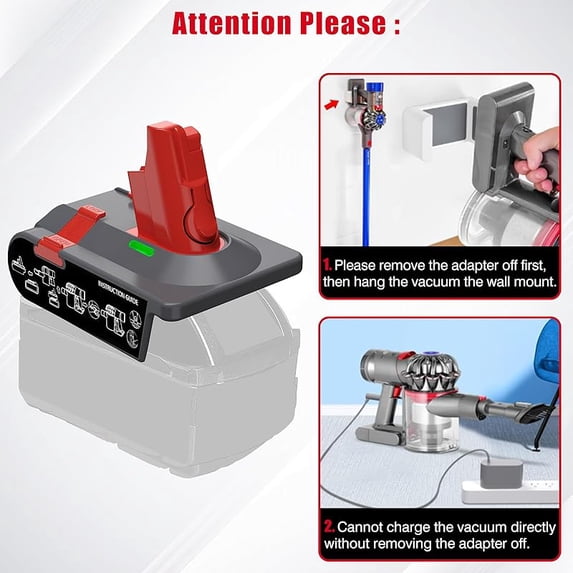 New Version V6 V7 V8 Battery Adapter for Ein*hell 18V Lithium Battery ...
