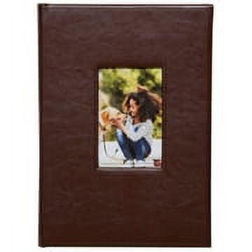 NEW VIEW 1.00 x 9.38 Brown Photo Album with Front Cover Window Frame ...
