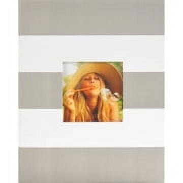 New View Gifts Grey Stripe Photo Album with Framed Front, Holds 208 ...