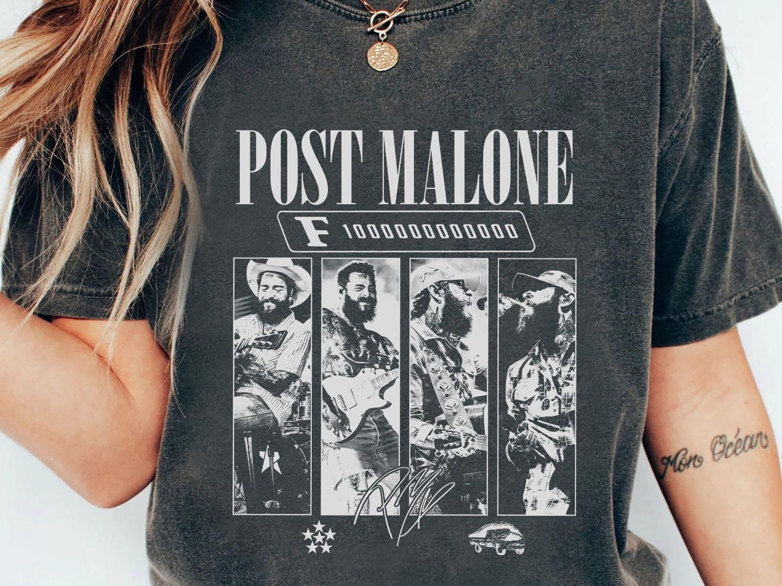 New Vintage Post Malone Shirt, Post Malone The F-1 Trillion Album Shirt, Post Malone merch ...