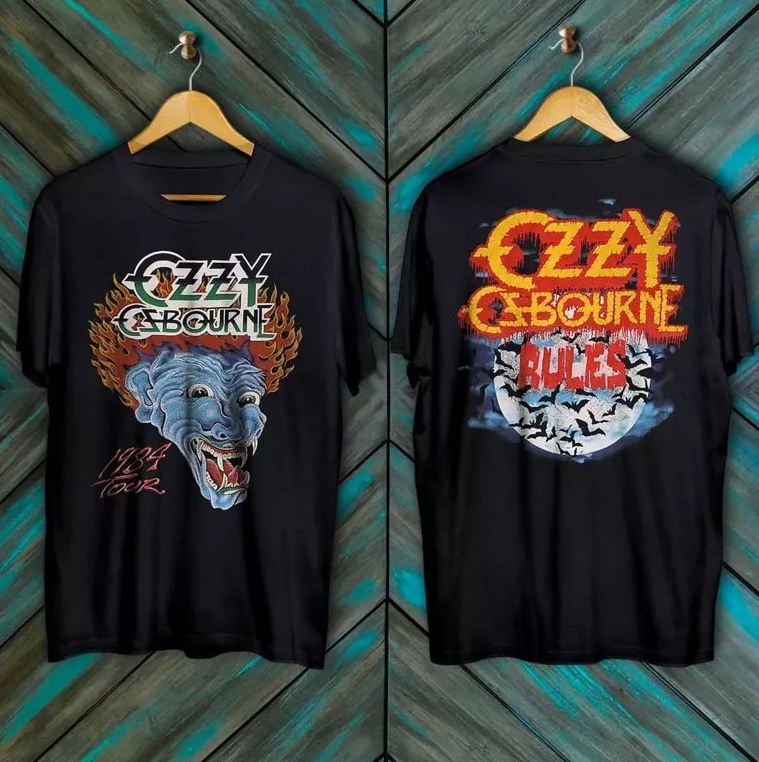 New Vintage rare!! 1984 ozzy osbourne rules tour unisex T-shirt ...
