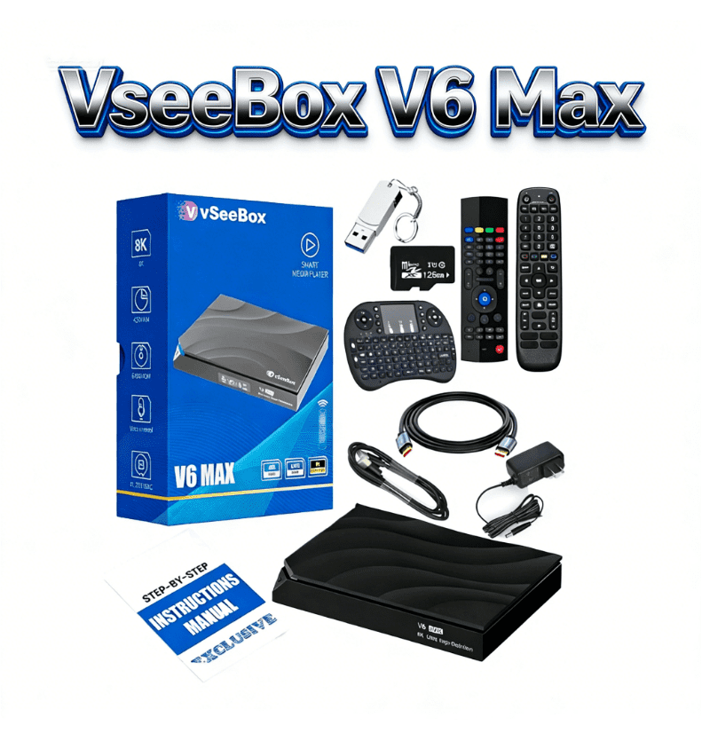 New Vseebox V6 Max Android TV Box 2026 4GB+64GB Dolby Audio 4K Ultra HD ...