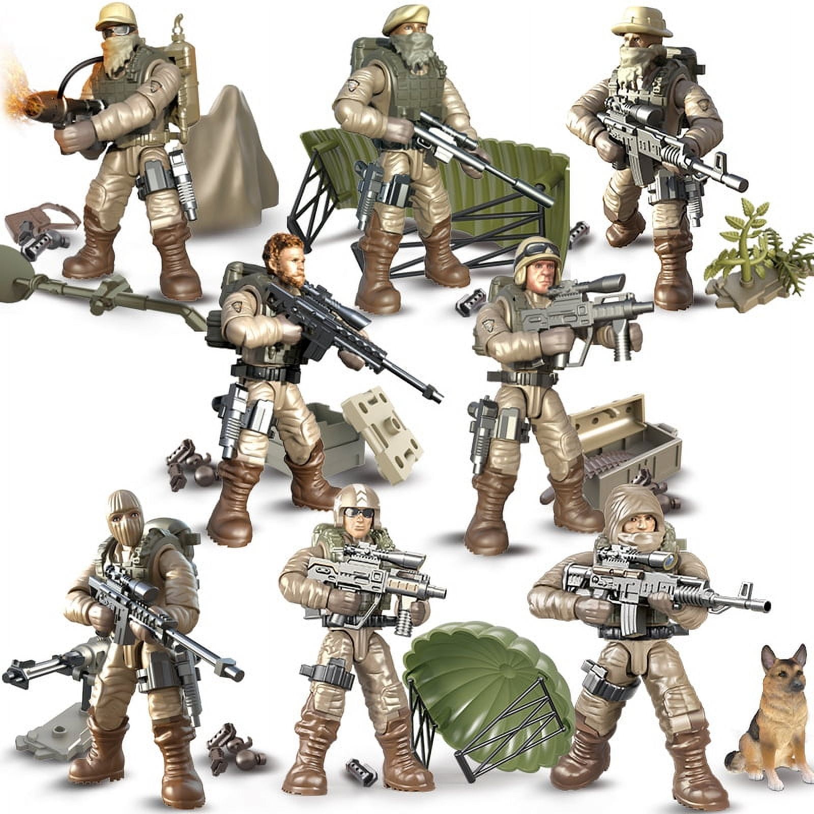 New WW2 Special Force SWAT Police Military Building Block World War 2 ...