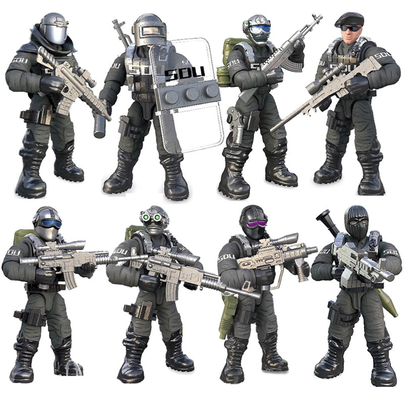 New WW2 Special Force SWAT Police Military Building Block World War 2 ...