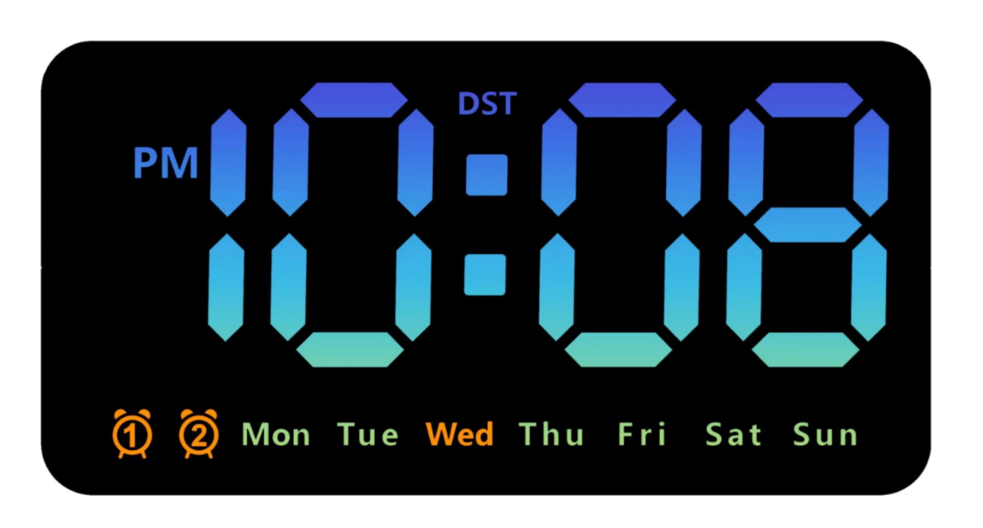 New Wall Clock Simple Large Screen Hanging Dual-Use Clock Sitting Room ...