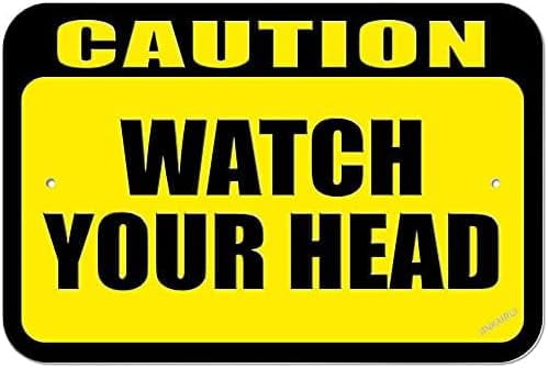 New Warning Plaque Wall Decor Caution Watch Your Head Homelative Metal ...
