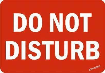 New Warning Plaque Wall Decor Do Not Disturb Street Caution Metal Tin ...