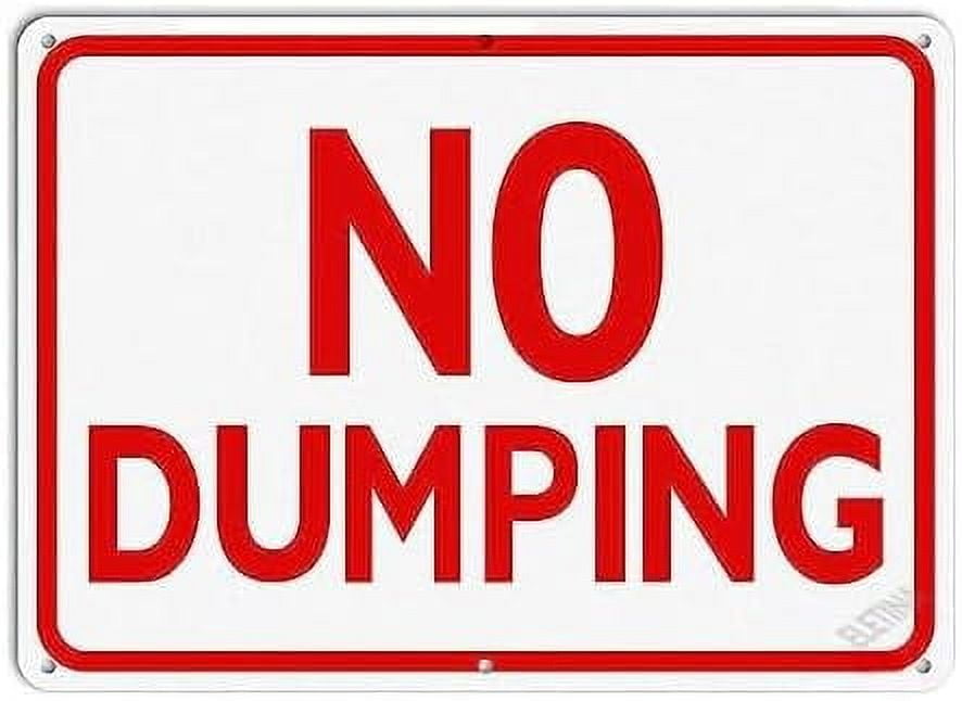 New Warning Plaque Wall Decor No Dumping Sign Courtyard Decoration ...