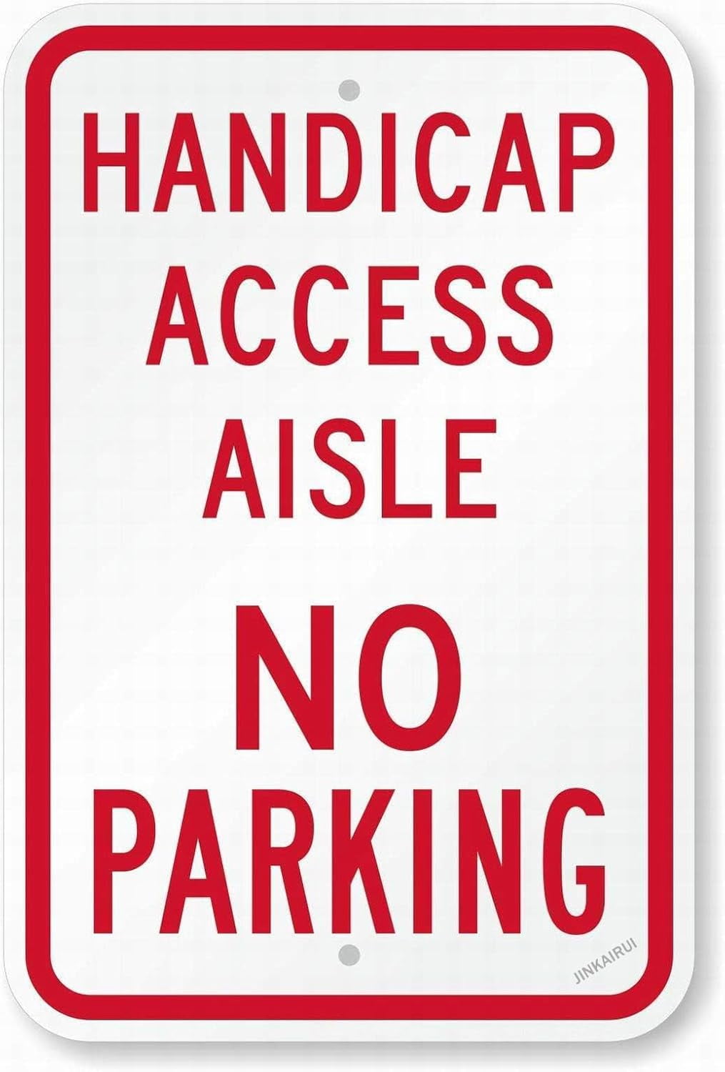 New Warning Plaque Wall Decor Handicap Access Aisle No Parking Safety ...